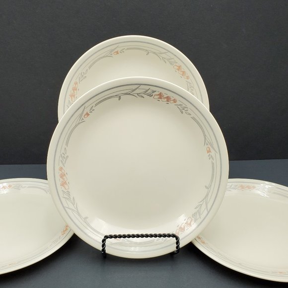 Corelle | Dining | Corelle Rose Salad Small Lunch Plates Corning Rose ...